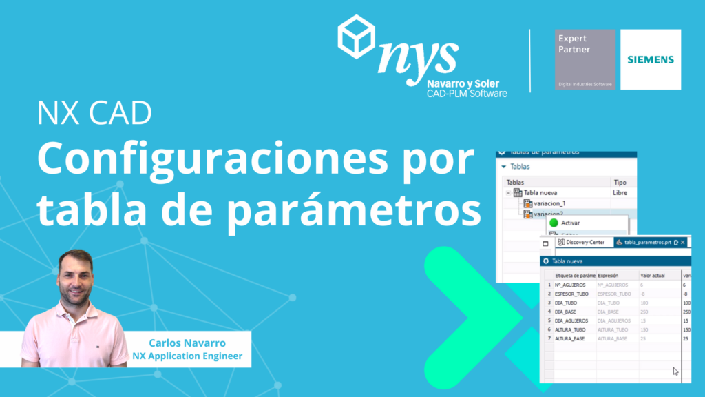 NX CAD | Configuraciones por tabla de parámetros - Partner oficial de ...